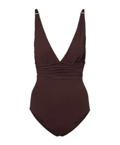 Melissa Odabash Panarea Ruched Swimsuit - Red