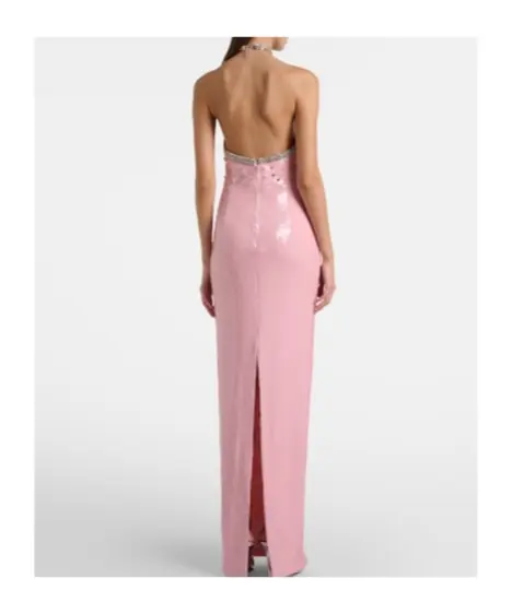 Rebecca Vallance Lydia Sequined Halterneck Gown