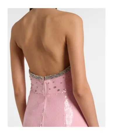 Rebecca Vallance Lydia Sequined Halterneck Gown