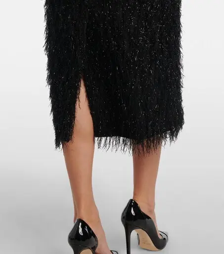 Erdem Lurex Fil Coupé Midi Dress