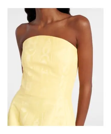 EMILIA WICKSTEAD Hailee Moiré Mikado Corset Midi Dress