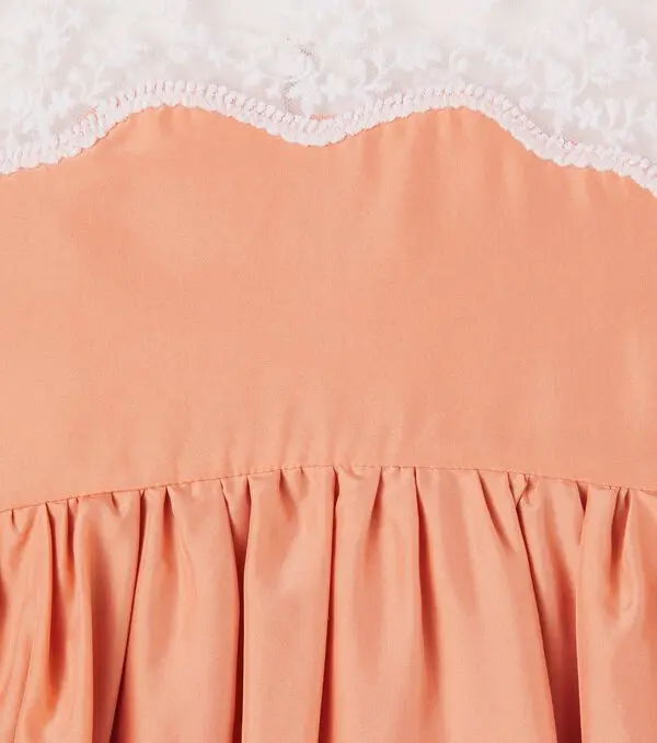 Chloé Lace-trimmed Silk Dress