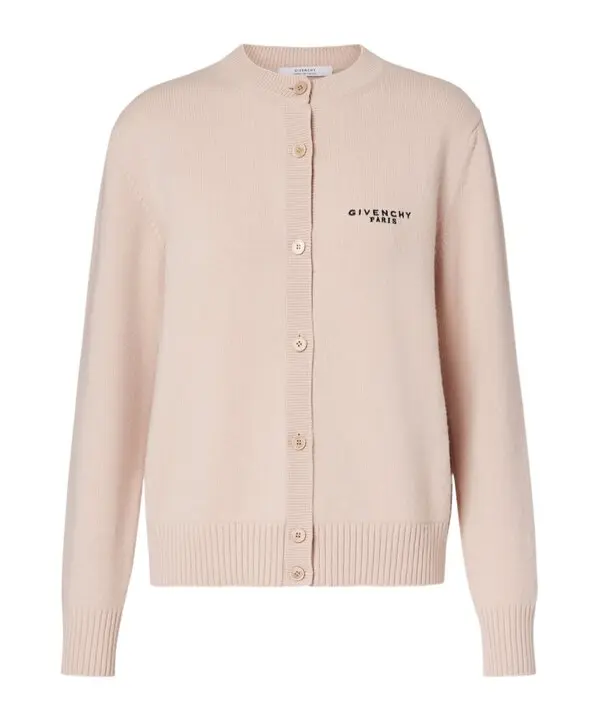 Givenchy Cropped Wool And Cashmere Cardigan