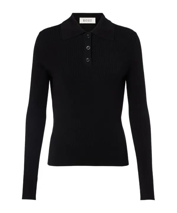 RÓHE Knitted Polo Shirt