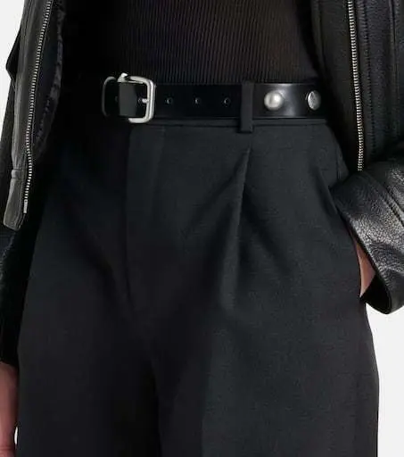 Nour Hammour Studded Leather Belt