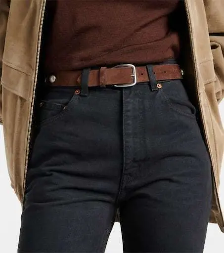 Nour Hammour Studded Suede Belt