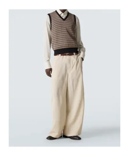 LEMAIRE Cotton Jacquard Sweater Vest