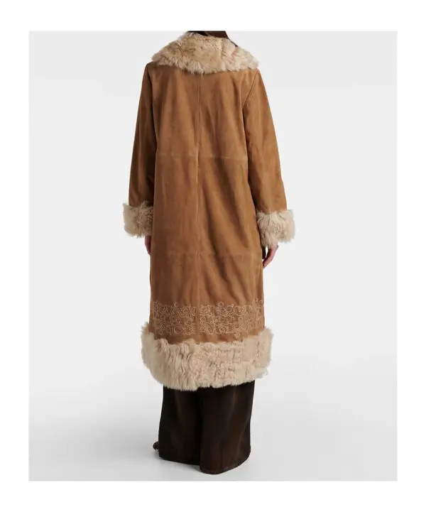 Rixo Cienna Leather Coat