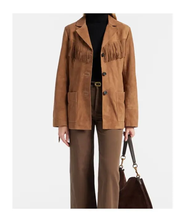 Rixo Fringed Suede Jacket