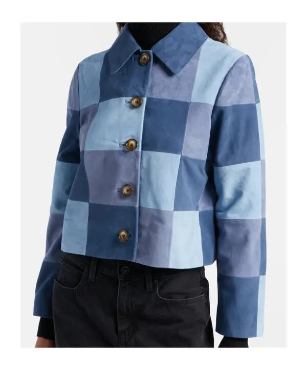 Rixo Patchwork Suede Jacket