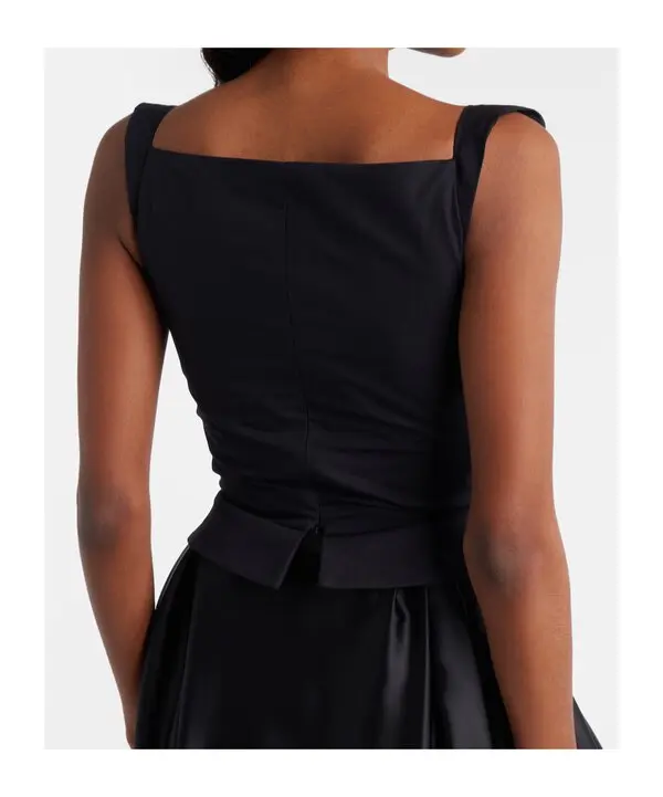 VIVIENNE WESTWOOD Ginnie Draped Cotton Bustier
