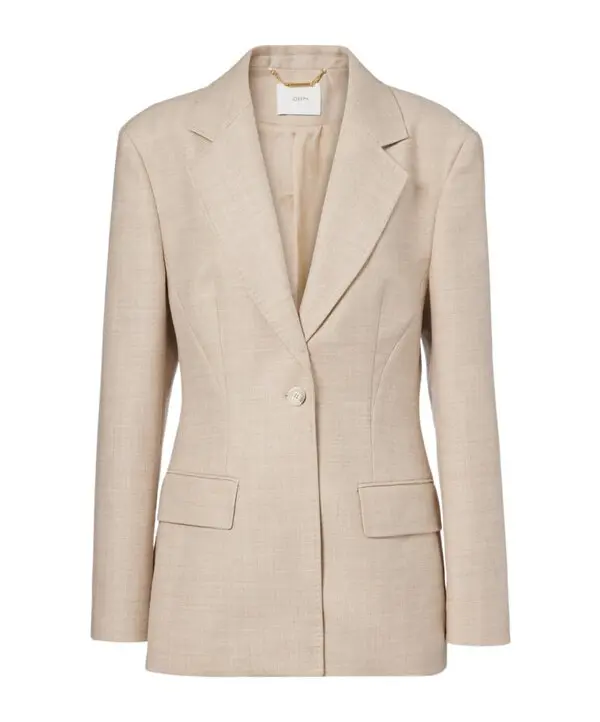 JOSEPH Fallon Virgin Wool Blazer - Nude