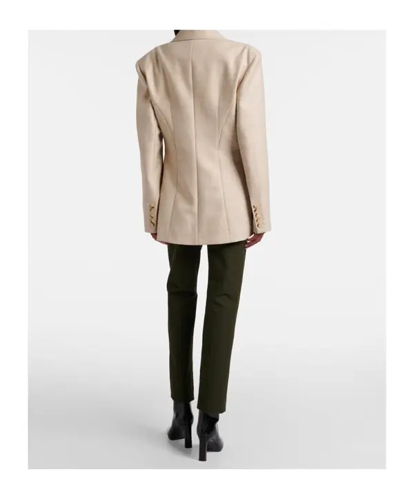 JOSEPH Fallon Virgin Wool Blazer - Nude