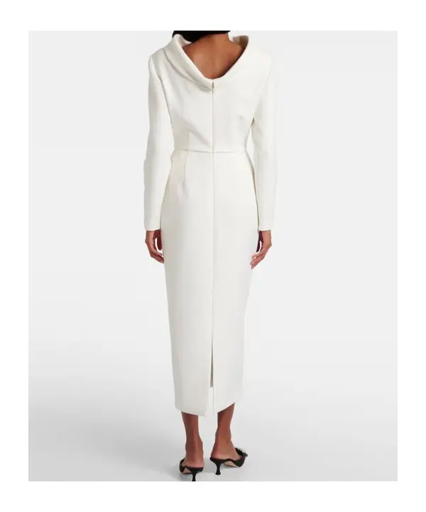 Roland Mouret Crepe Midi Dress