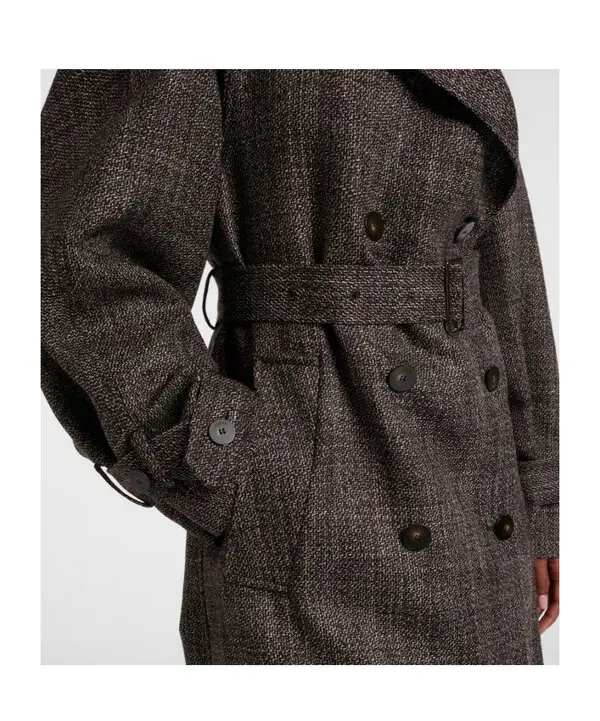 JOSEPH Double-breasted Spruce Coat