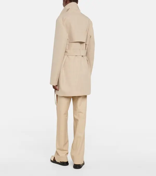 JOSEPH Belted Chevron Suit Jacket