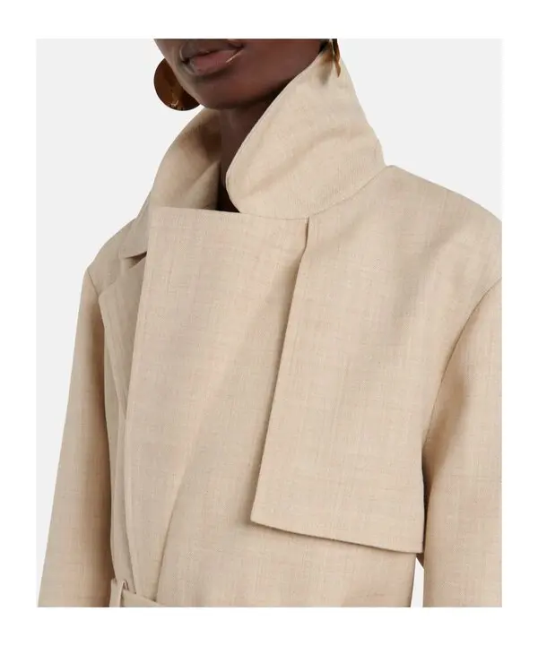 JOSEPH Belted Chevron Suit Jacket