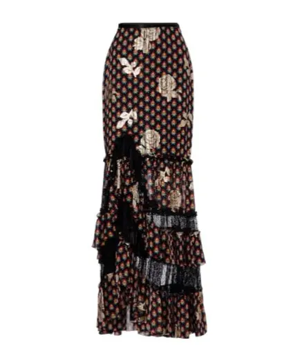 Etro Printed Silk-blend Maxi Skirt
