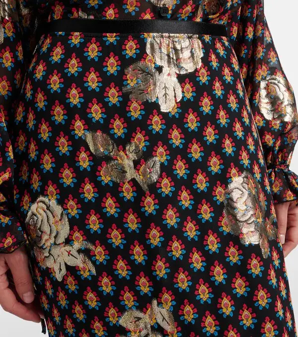 Etro Printed Silk-blend Maxi Skirt