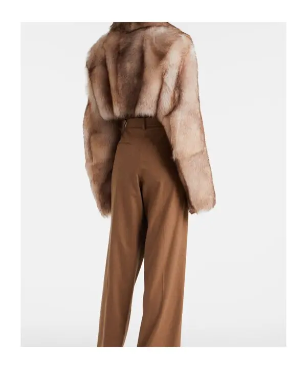 Khaite Stallone Cropped Shearling Jacket