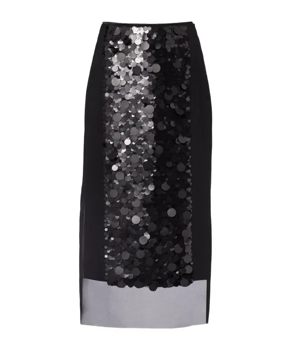 JOSEPH Cambo Sequined Chiffon Midi Skirt