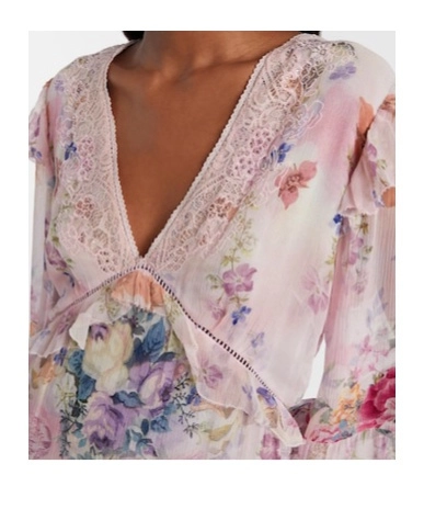 Camilla Embellished Floral Silk Chiffon Minidress - No