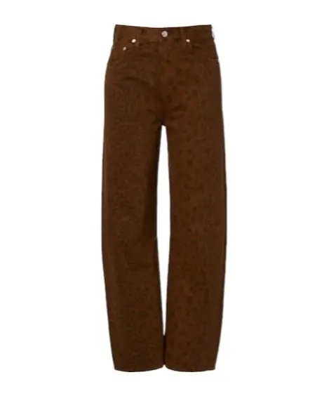 Citizens Of Humanity Miro Leopard-print Barrel-leg Jeans