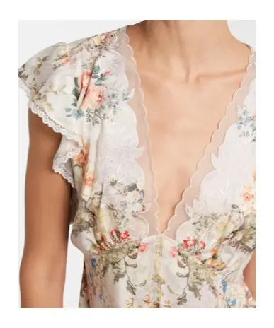 Camilla Embellished Floral Lace-trimmed Minidress