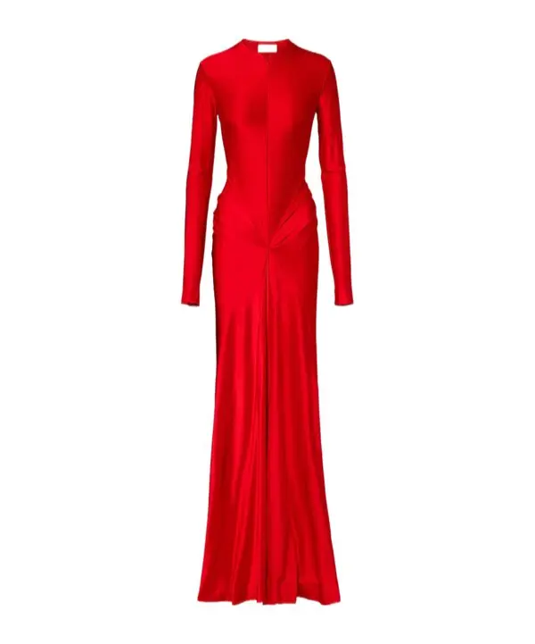 Victoria Beckham Gathered Satin Gown