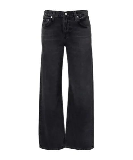 Citizens Of Humanity Lindz Low-rise Straight Jeans - Black