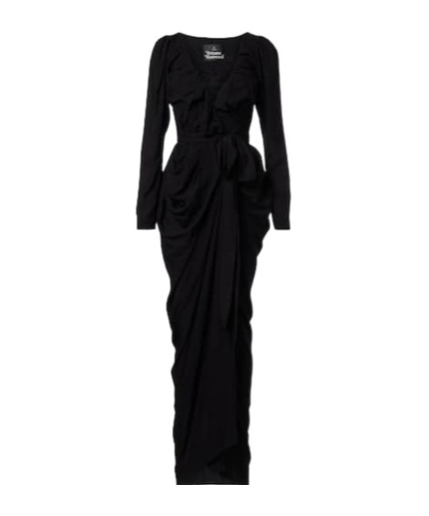 VIVIENNE WESTWOOD Kendall Wrap Maxi Dress - Black