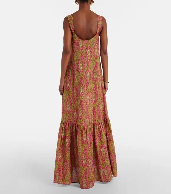 Etro Printed Cotton Maxi Dress