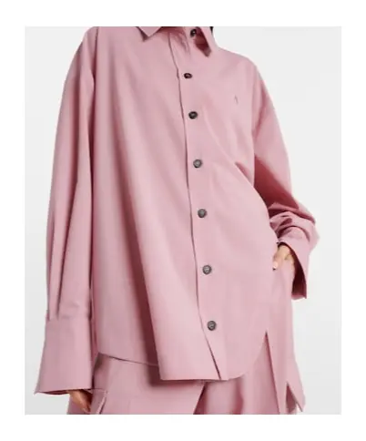 Attico Diana Asymmetric Oversized Shirt