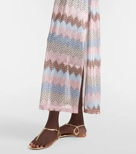 Melissa Odabash Bria Belted Knitted Maxi Dress