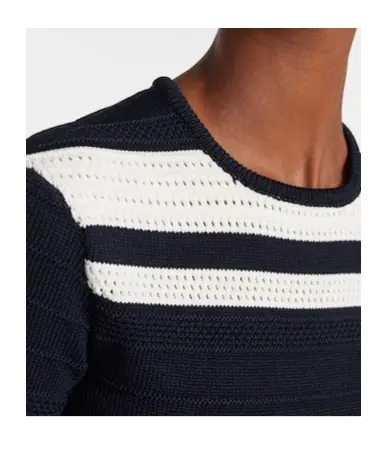 Ralph Lauren Knitted Striped Crop Top