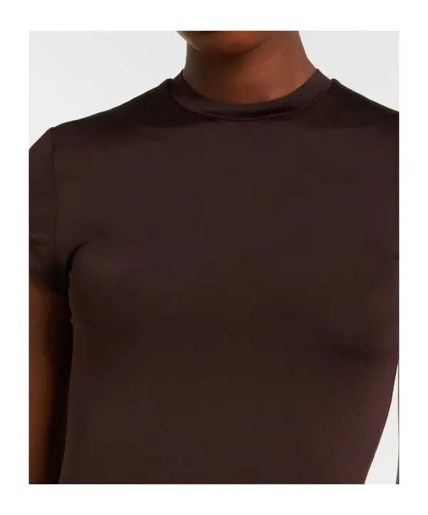 ROTATE BY BIRGER CHRISTENSEN Draped Knot-detail Jersey Minidress
