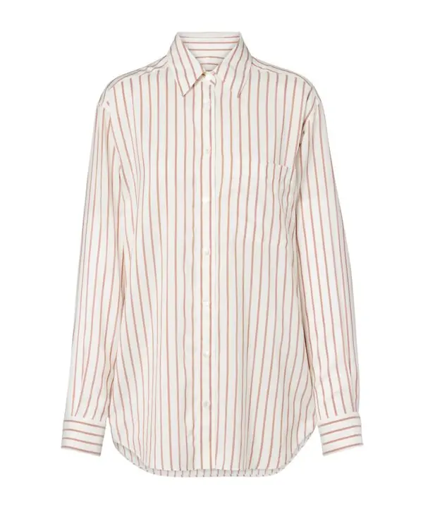 THE ROW Gavina Striped Silk Shirt