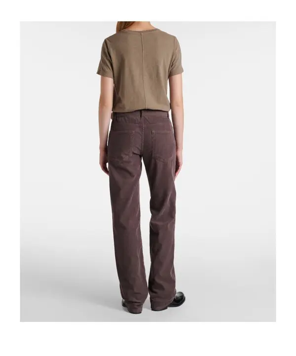THE ROW Carlyle Mid-rise Straight Leg Corduroy Pants