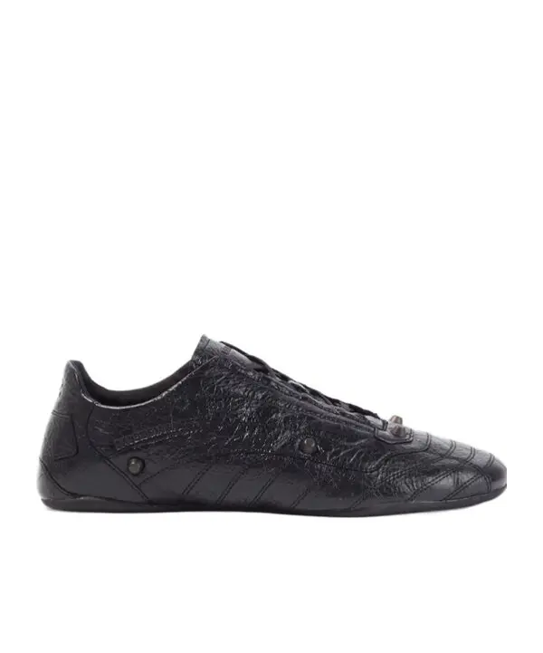 Balenciaga City Studded Leather Sneakers