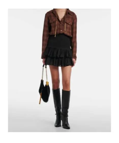 Isabel Marant Étoile Tiered Cotton-blend Miniskirt
