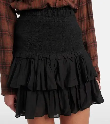 Isabel Marant Étoile Tiered Cotton-blend Miniskirt