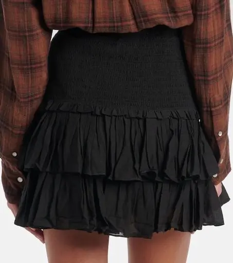 Isabel Marant Étoile Tiered Cotton-blend Miniskirt