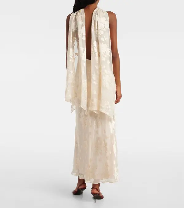 Rixo Long Dress In Flowers