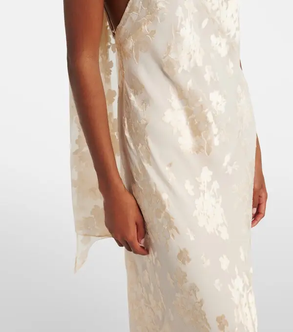 Rixo Long Dress In Flowers