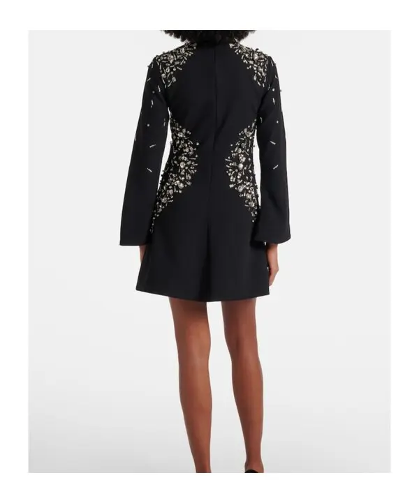 Simkhai Carla Embellished Crepe Minidress