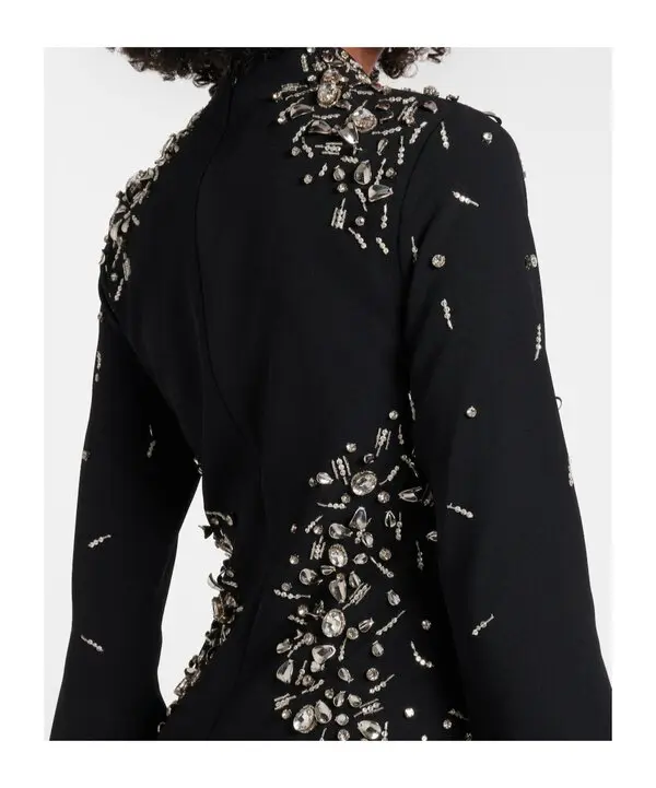 Simkhai Carla Embellished Crepe Minidress