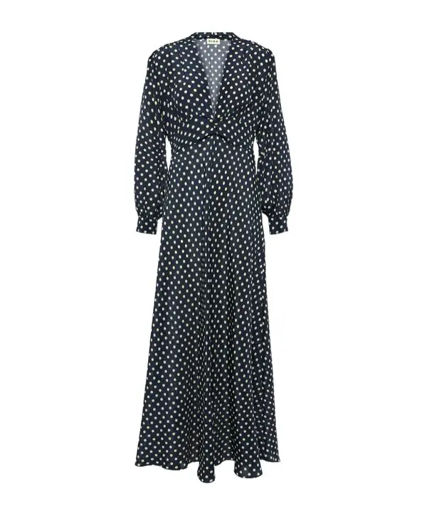 Rixo Emory Polka Dot Dress