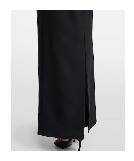 Simkhai Embellished Halterneck Crepe Gown