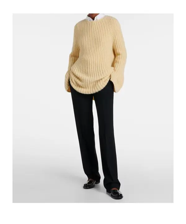 THE ROW Hiram Wool Straight Pants