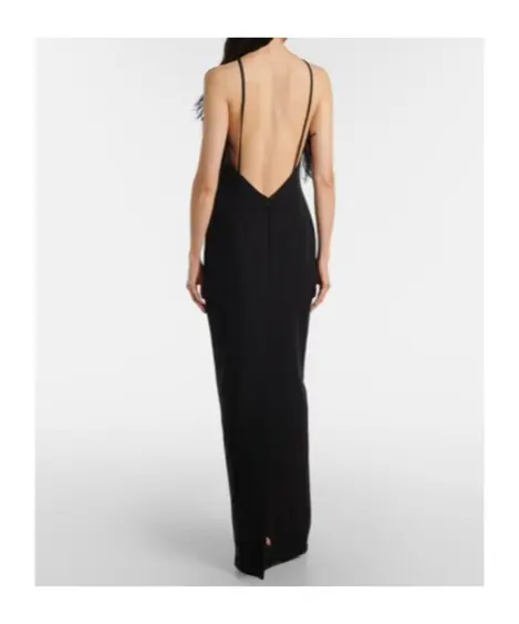 Attico Feather-trimmed Gown